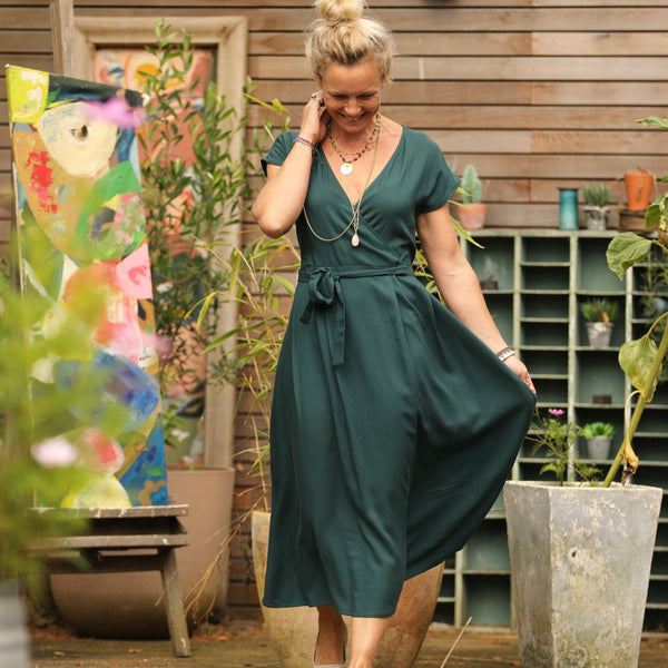 Robe Athéna - viscose indigo - Quintessence